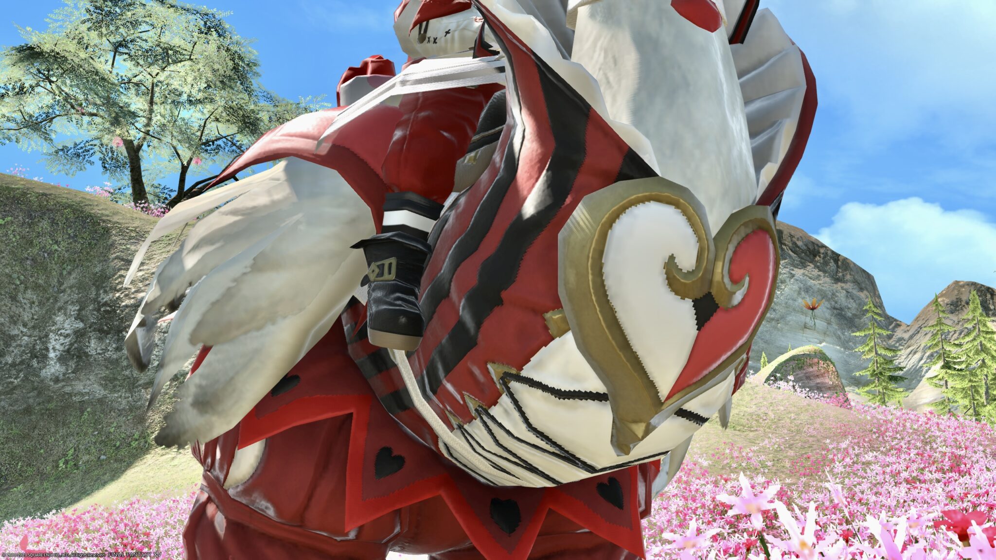 Exceptionally cute Valentione chocobo armor “Authentic Paramour Barding ...