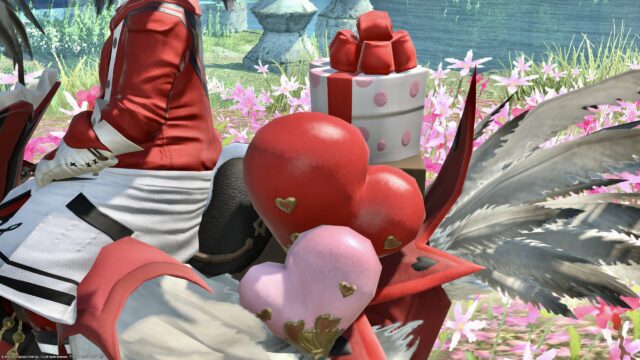 Exceptionally cute Valentione chocobo armor “Authentic Paramour Barding ...