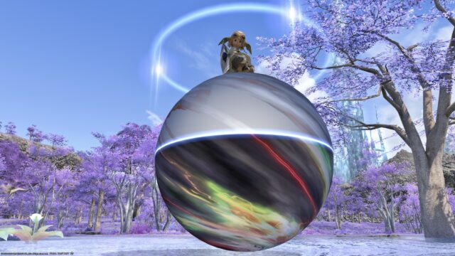 Baldesion Arsenal’s sphere mount “Demi-Ozma” with Eureka reflected ...
