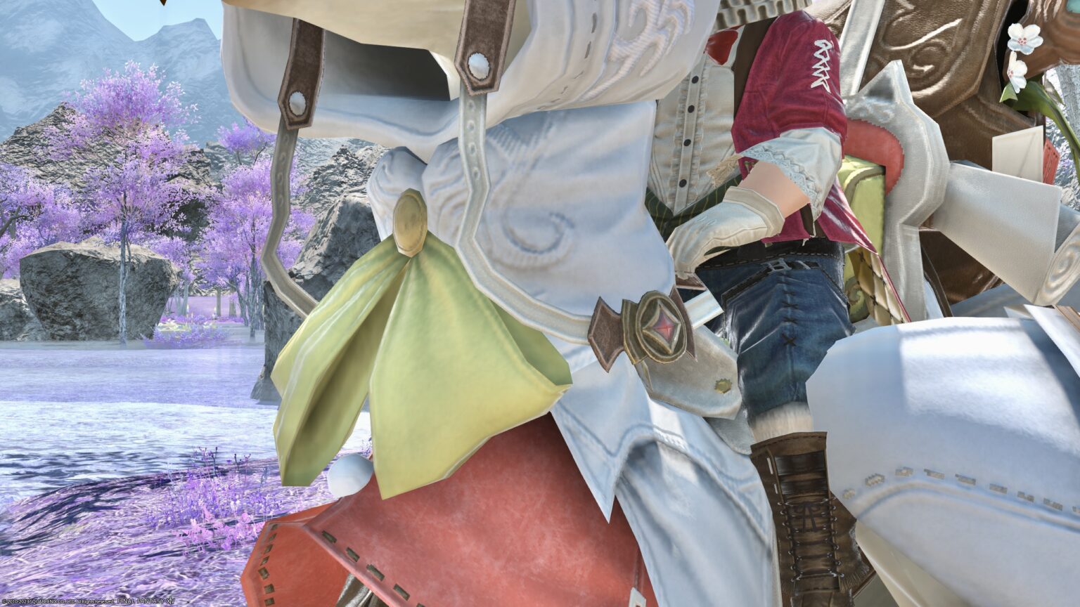 The cutest cat ear chocobo armor “Felicitous Barding” (The island ...