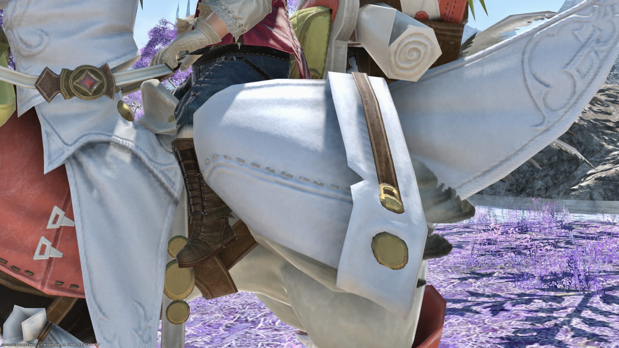 The cutest cat ear chocobo armor “Felicitous Barding” (The island ...