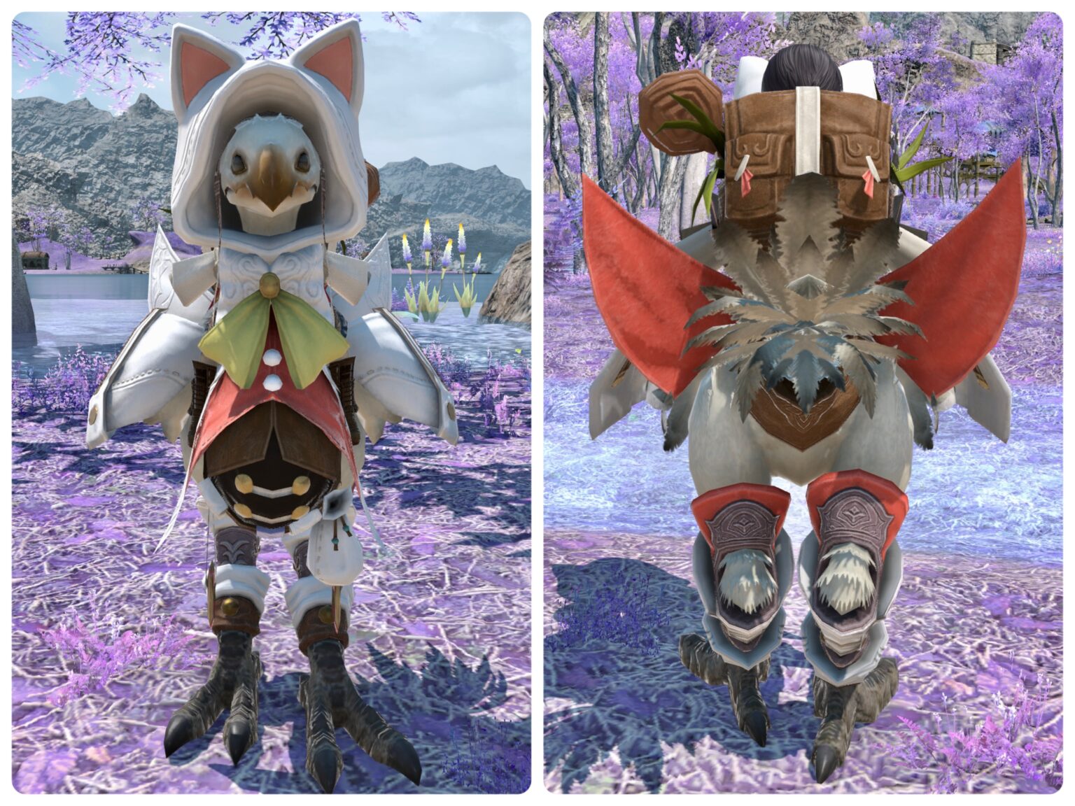 The cutest cat ear chocobo armor “Felicitous Barding” (The island ...