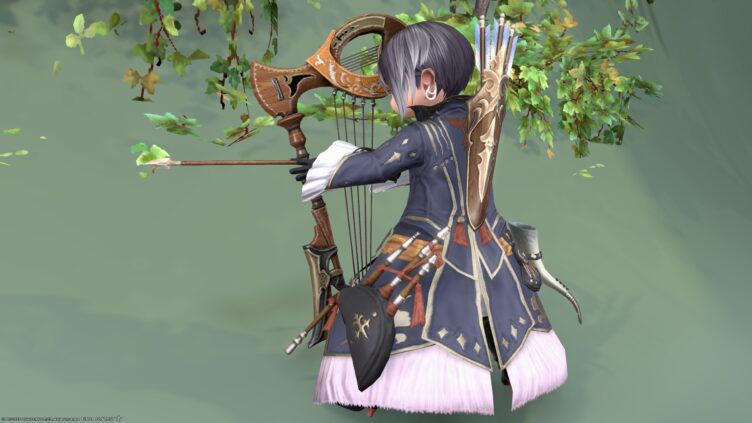 like a mandolin? biwa? Bard’s Wooden Fashionable Bow “Moonward Harp Bow ...