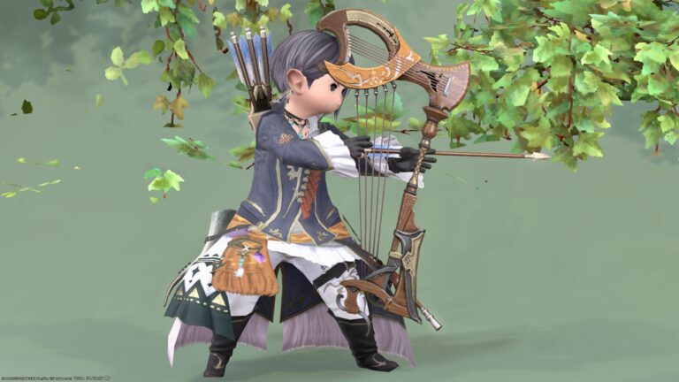 like a mandolin? biwa? Bard’s Wooden Fashionable Bow “Moonward Harp Bow ...