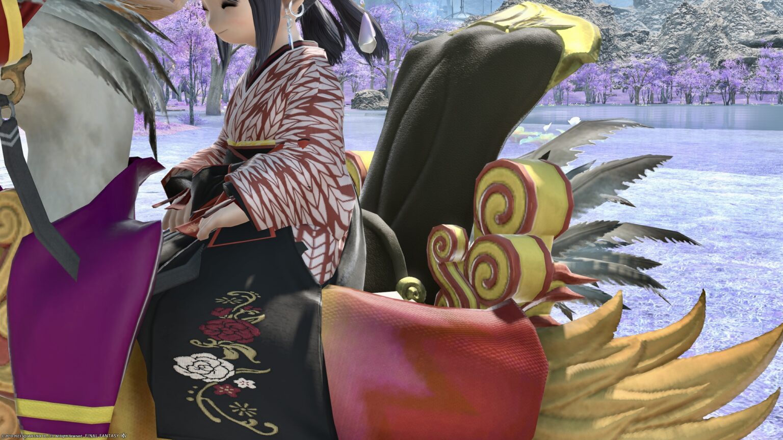 Precious kimono and samurai-like chocobo armor “Yojimbo Barding ...