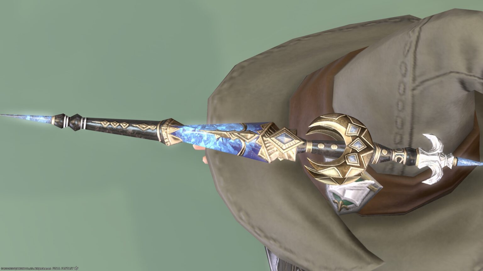 A beautiful sage weapon that looks like crescent moon glass work “Lunar ...