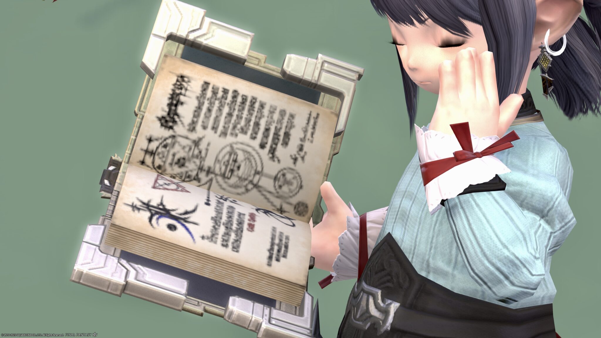 Glowing Digital Book of Ancient Civilization Summoner Weapon “Ronkan ...