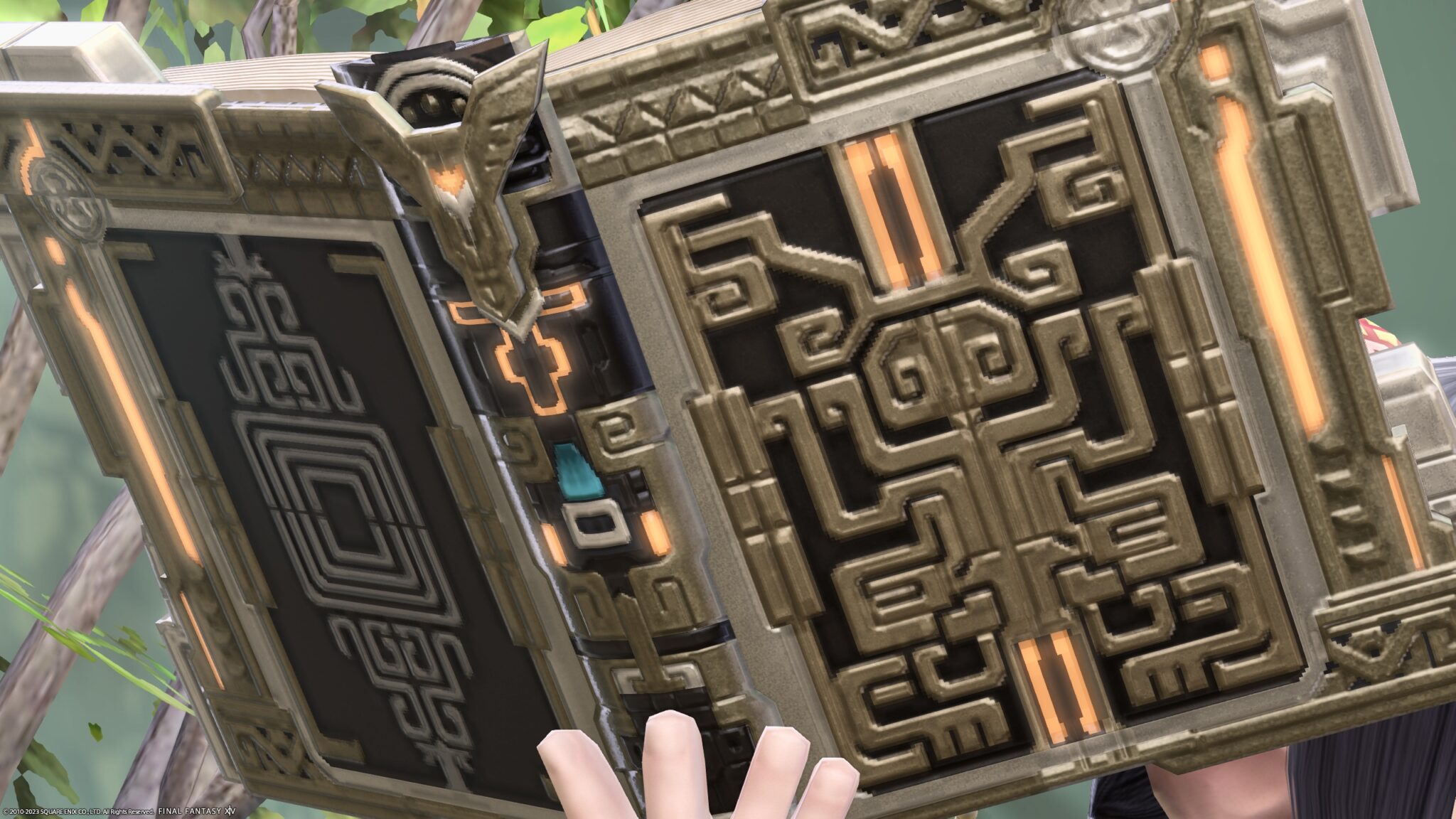 Glowing Digital Book of Ancient Civilization Summoner Weapon “Ronkan ...