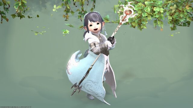Like Puella Magi? Cute Amber White Mage Weapon “Moonward Wand ...