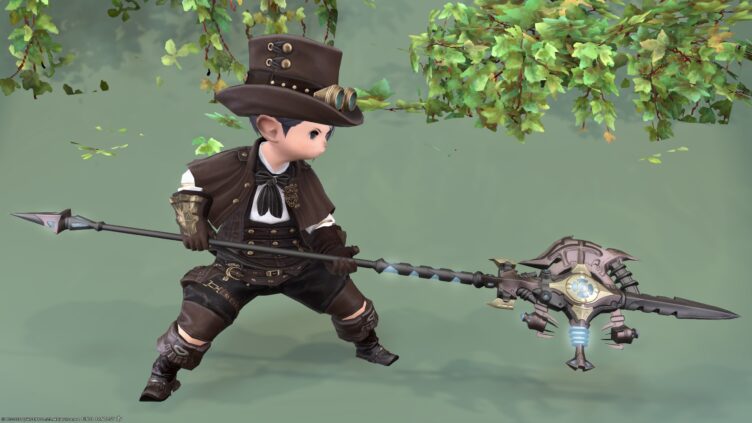 A little cyber and futuristic Dragoon spear “Augmented Lost Allagan ...