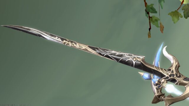 Gorgeous rapier with a blue crescent moon / Red Mage Weapon “Lunar ...