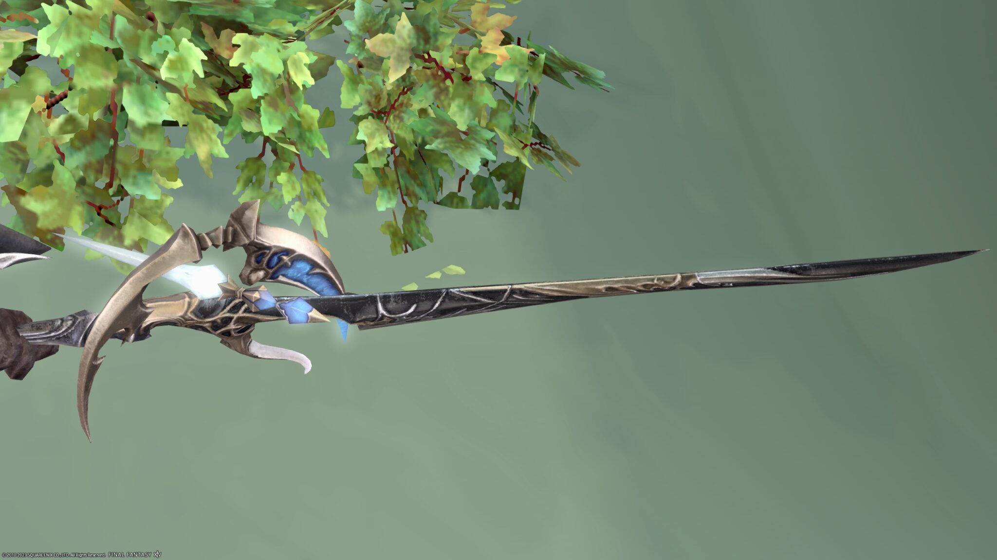 Gorgeous rapier with a blue crescent moon / Red Mage Weapon “Lunar ...