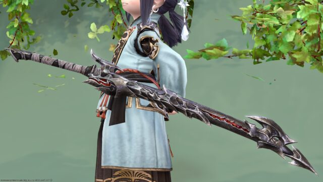 A dark fantasy Samurai katana with a saw blade “Deepshadow Blade ...