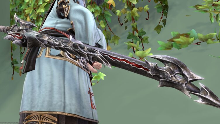 A dark fantasy Samurai katana with a saw blade “Deepshadow Blade ...