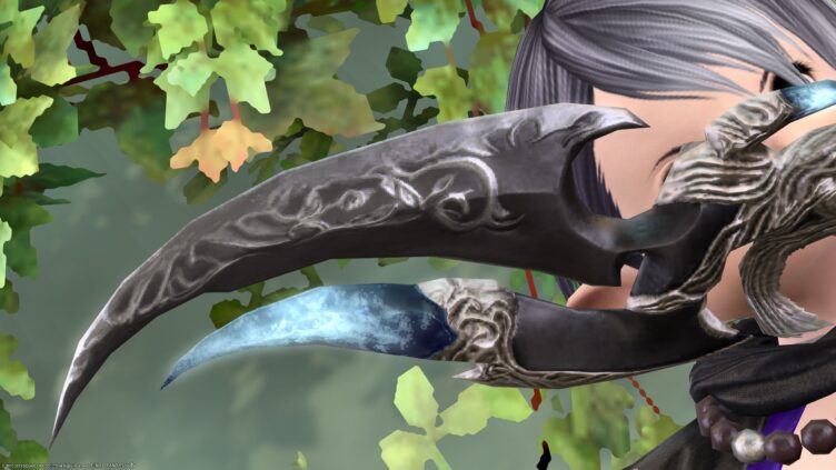 Dohn Mheg’s ninja weapon “Fae Knives”, antique and mysterious like the ...