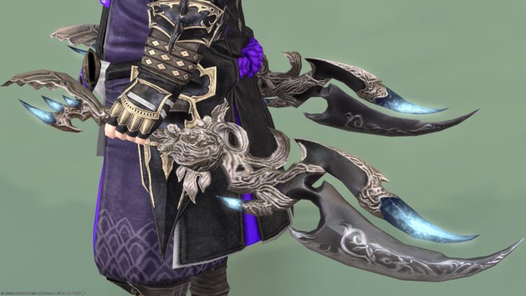 Dohn Mheg’s ninja weapon “Fae Knives”, antique and mysterious like the ...