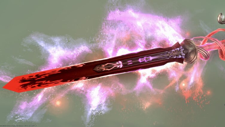 Red Mage’s MW 3rd stage / Rapier with glowing red crescent moon ...