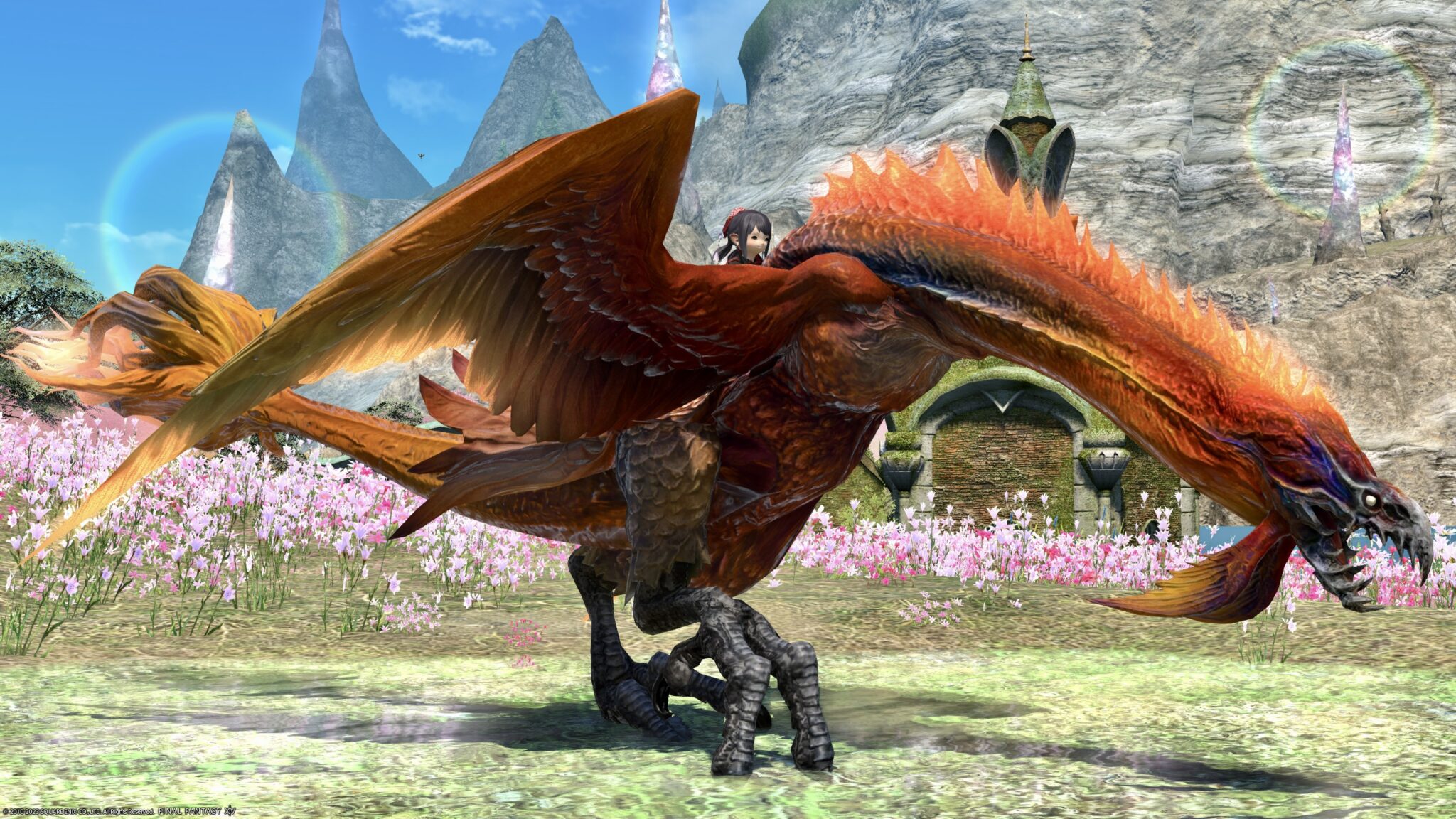 Phoenix-flaming chief bird mount “Bennu” (The Final Coil of Bahamut ...