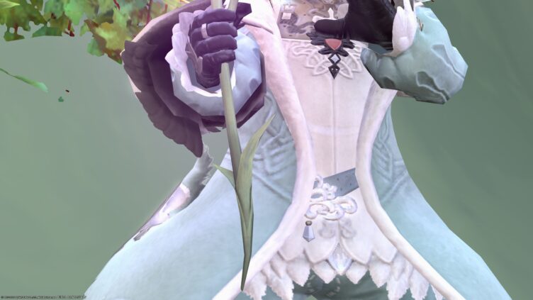 A cute moogle bouquet? White Mage’s precious glowing one-handed staff ...