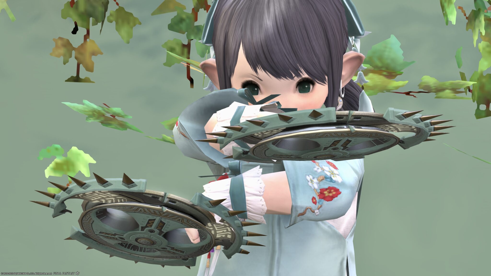 Cactus-style dancer weapon with popping thorns “Dwarven Mythril Glaives ...