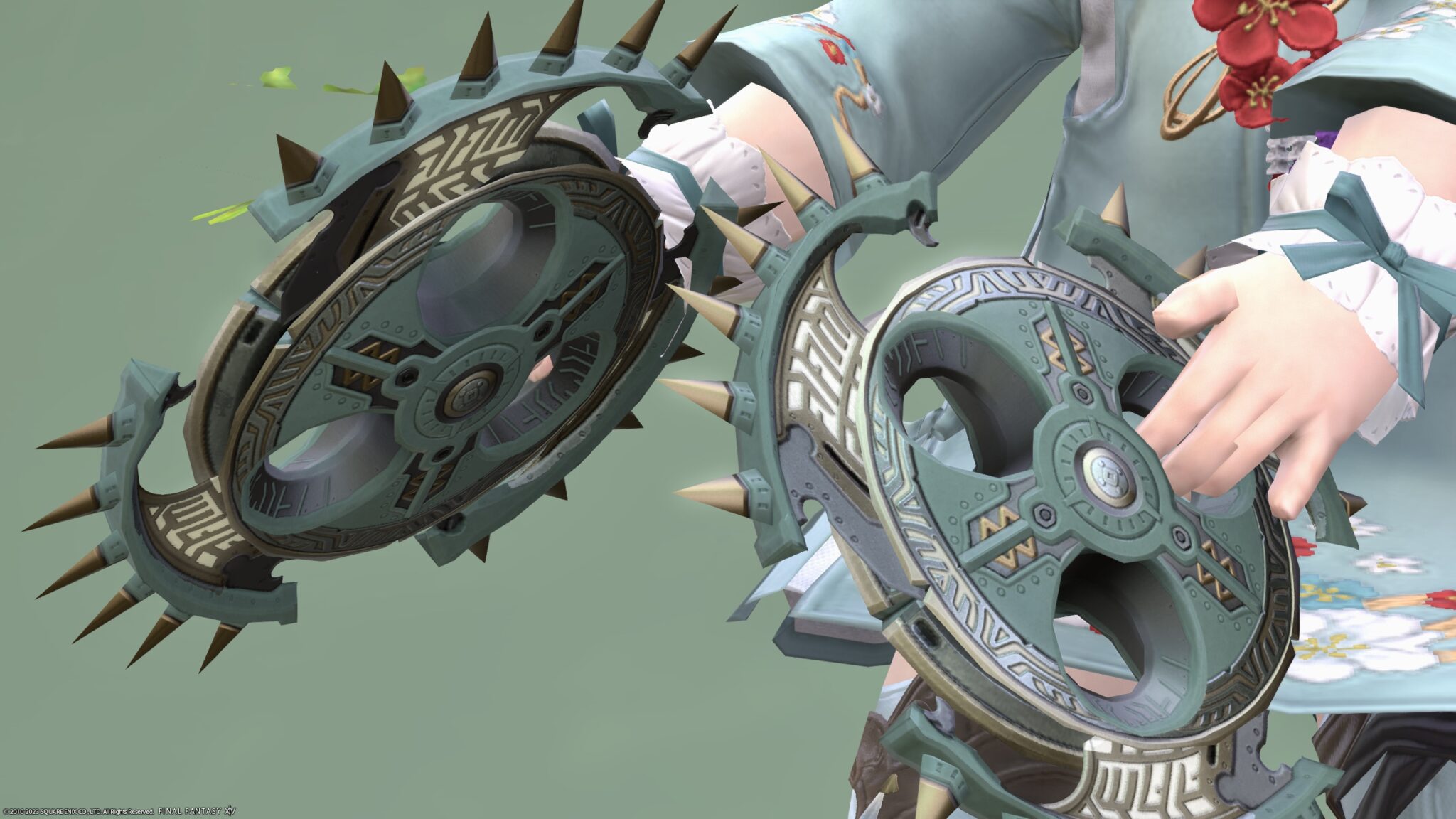 Cactus-style dancer weapon with popping thorns “Dwarven Mythril Glaives ...