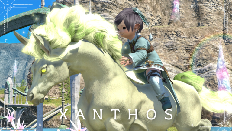 The divinely shining Hydaelyn’s scythe, the Reaper weapon “War Scythe ...